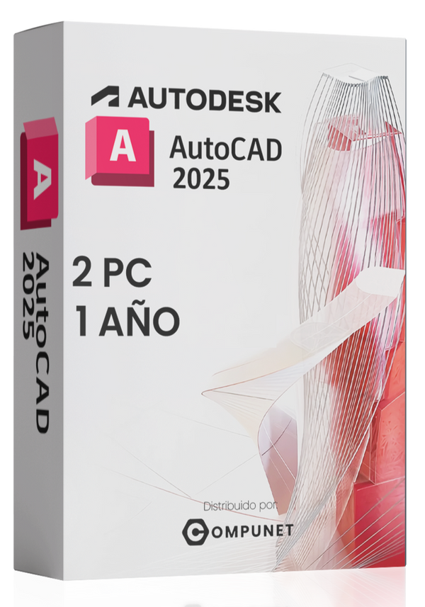 AUTOCAD 2025-2026 / SUSCRIPCION 1 AÑO / 2 PC – COMPUNET